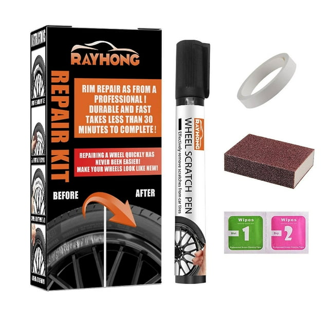 Universal Wheel Repair Kit for Surface Damage on Alloy & Steel Wheels ...