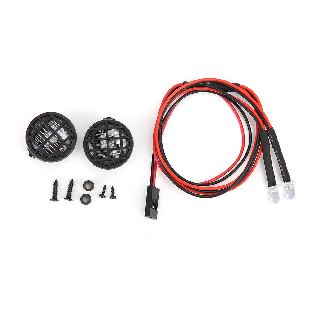 Universal White 22MM Headlight Decoration Kit for 1/10 Scale RC Crawler ...