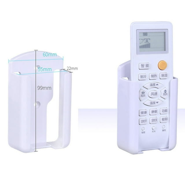 Universal White Air Conditioner Remote Control Holder Wall Mounted Box ...