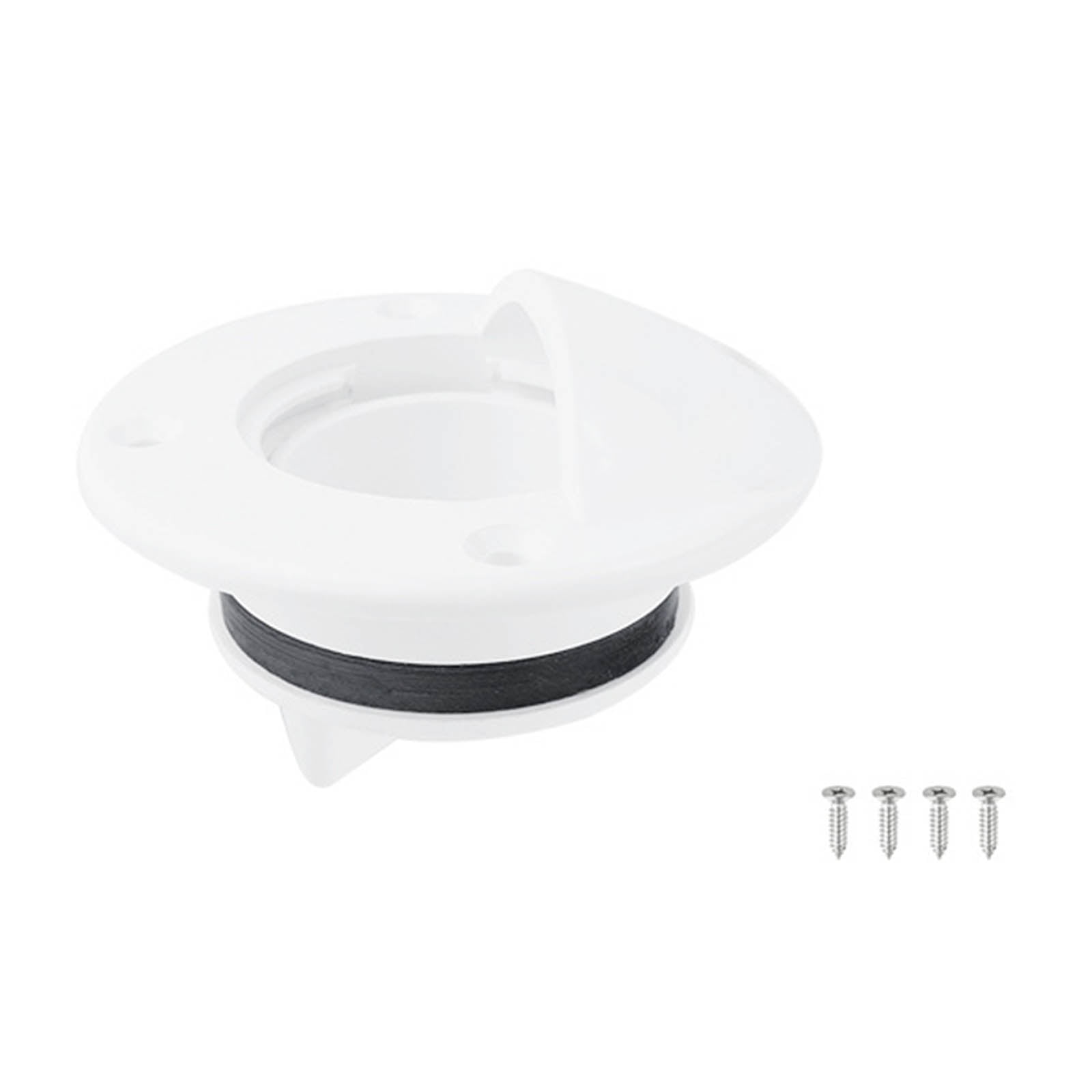 Universal White Nylon Marine Boat Transom Deck Mount Drain Scupper ...