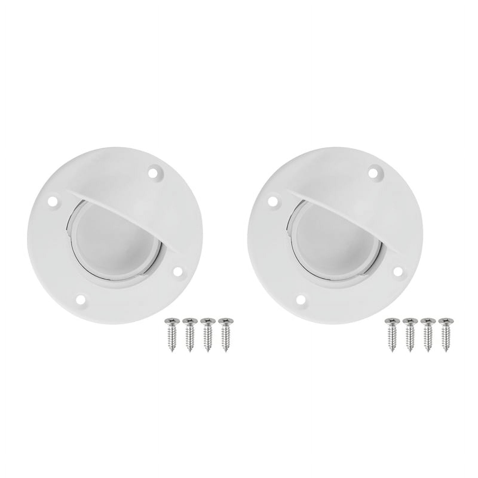 Universal White Nylon Marine Boat Transom Deck Mount Drain Scupper ...