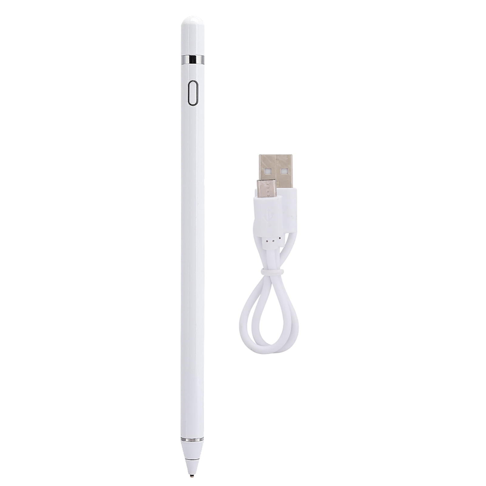 Universal White Touchscreen Pen with Built-In Lithium Battery for ...