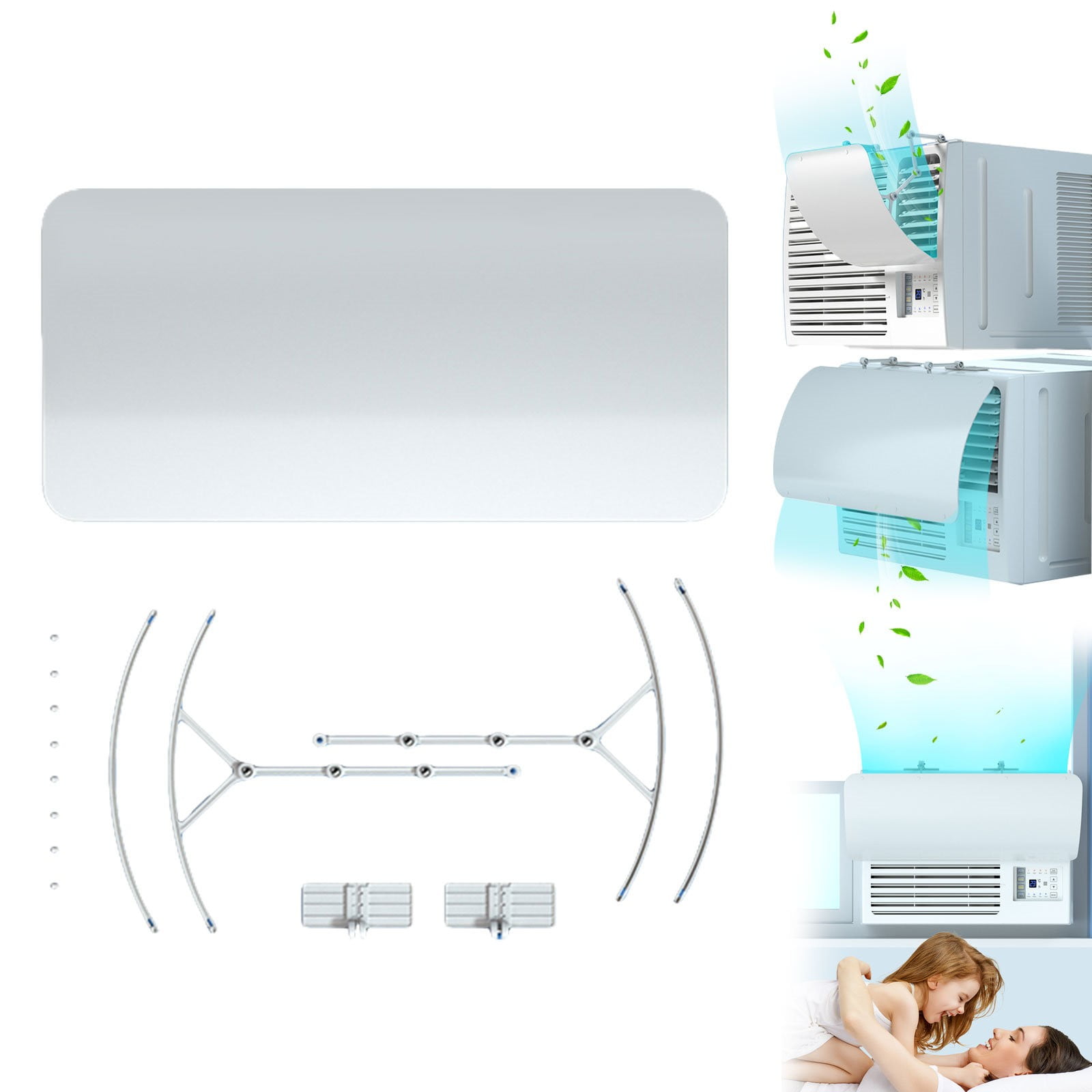 Universal Window Air Conditioner Deflector, Hilingoto Bezel, Window Air ...