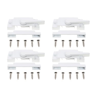 Sliding Window Lock, 1/2 in., Diecast Construction, White, For Vinyl ...