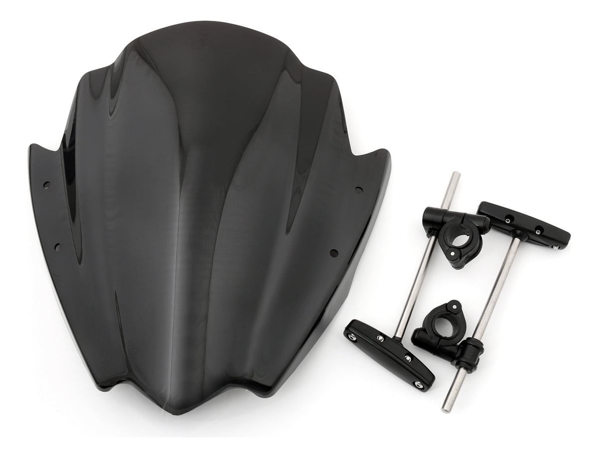 Universal Windshield Handlebar Mount For Harley Black - Walmart.com