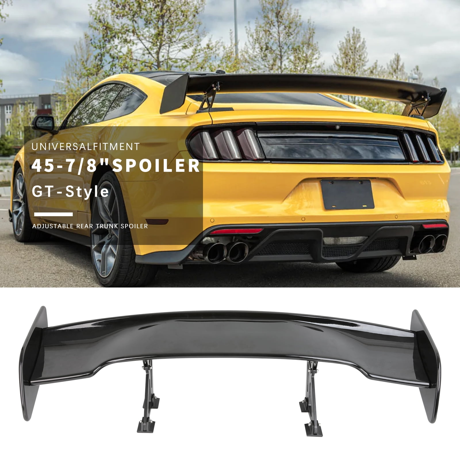 Universal Wing Car Tuning accessories Tail Exterior Trim 145CM ABS GT ...