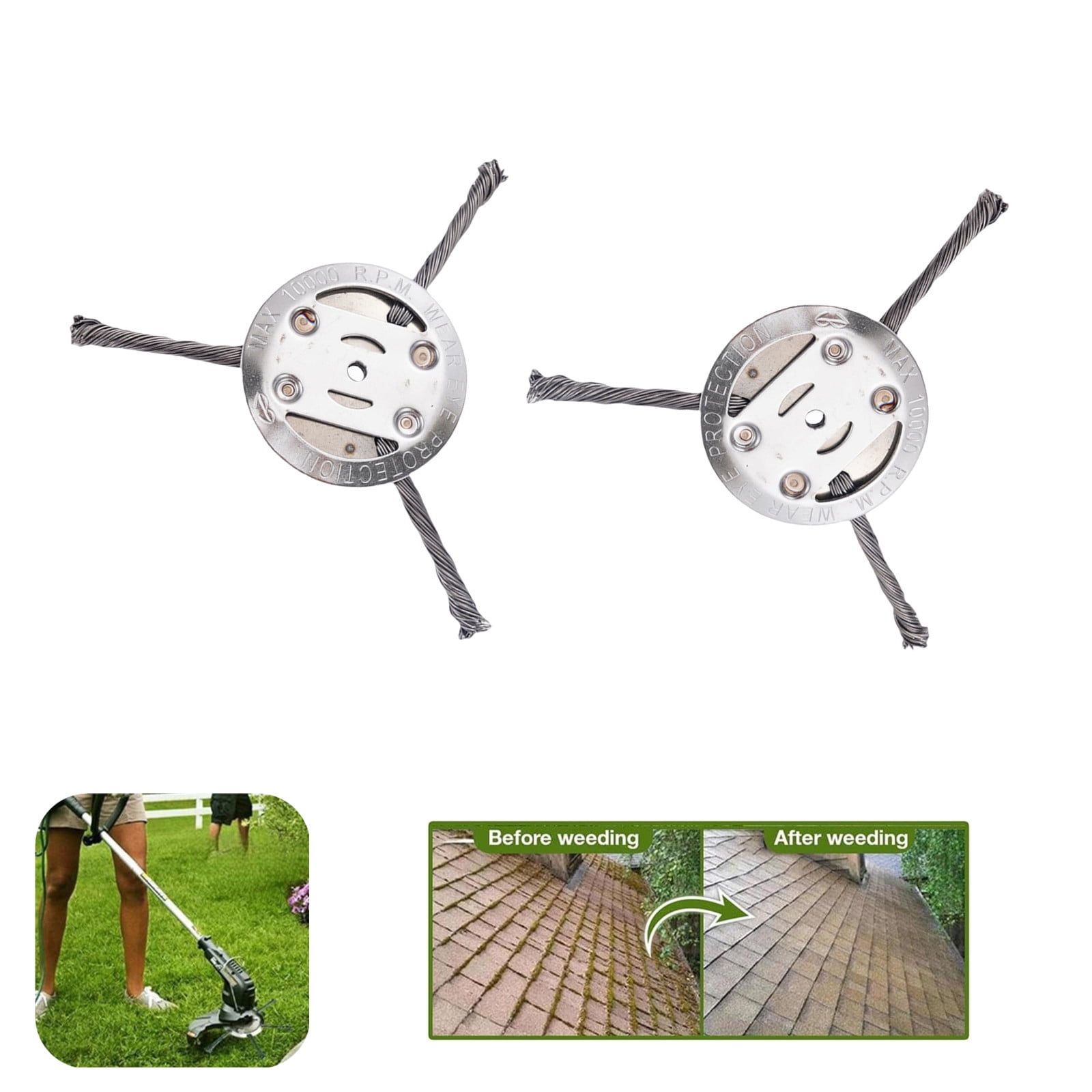 Universal Wire Weed Eater Head,Steel Wire Grass Trimmer Head,String ...