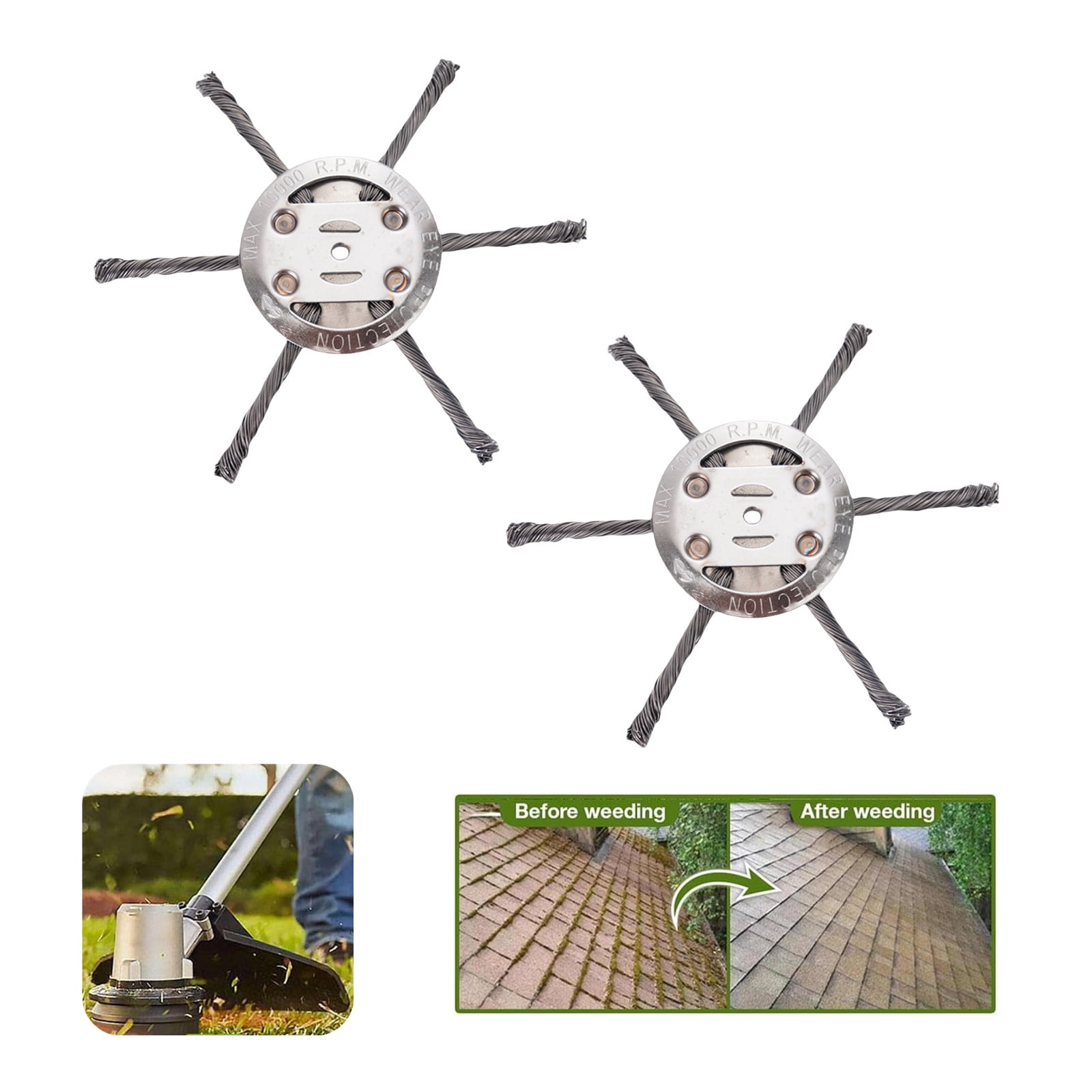 Universal Wire Weed Eater Head,Steel Wire Wheel Head Grass Trimmer Head ...