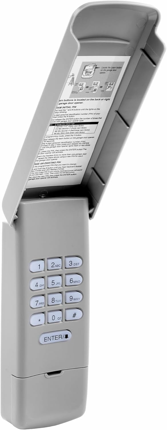 Universal Wireless Garage Door Keypad, Keyless Entry for Liftmaster ...