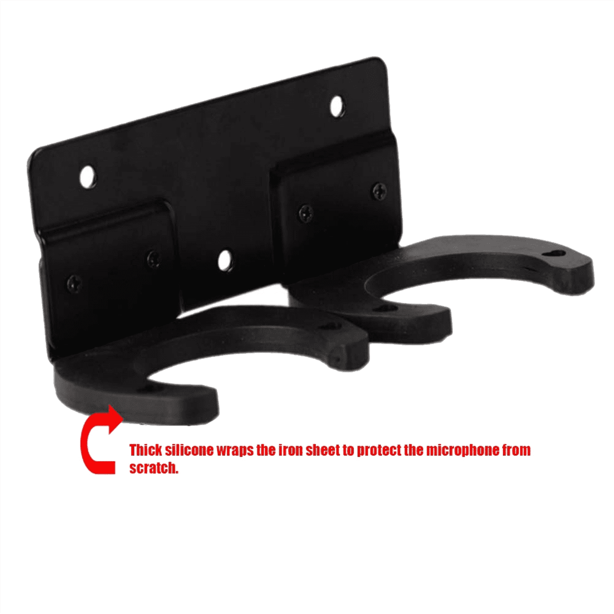 Universal Wireless Microphone Hook Holder Stands Wall Hanger Rack Clip ...