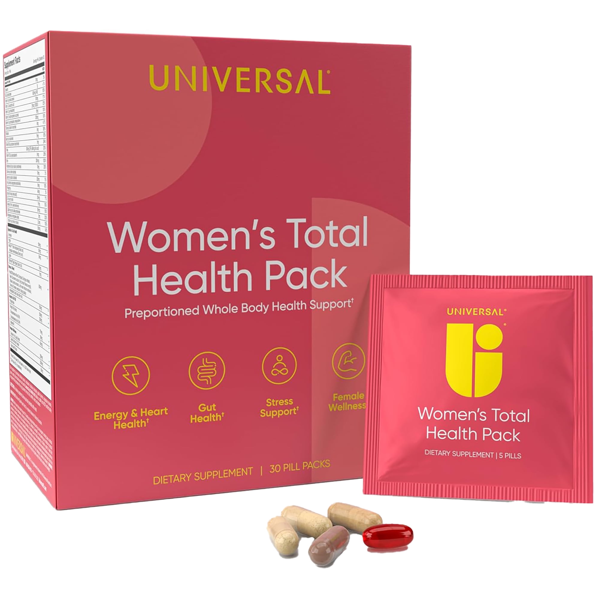 Universal U Women's Total Health Pack, 30 Pill Packs - Walmart.com