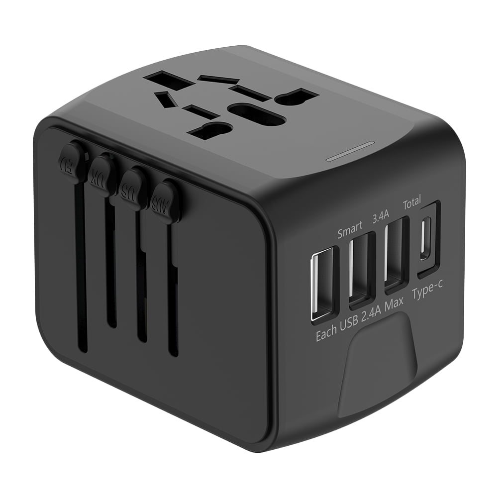 Universal Worldwide All in One Phone Charger Travel Wall AC Power Plug ...