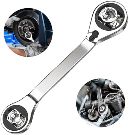 Universal Wrench 52 in 1 Socket Wrench Adjustable Ratchet Wrench with ...