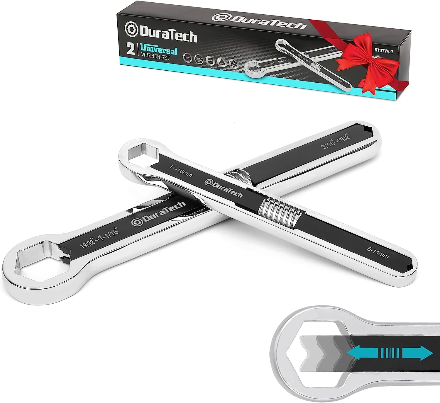 Universal Wrench Set, Adjustable Wrench Set, SAE & Metric, 8-inch&10 ...