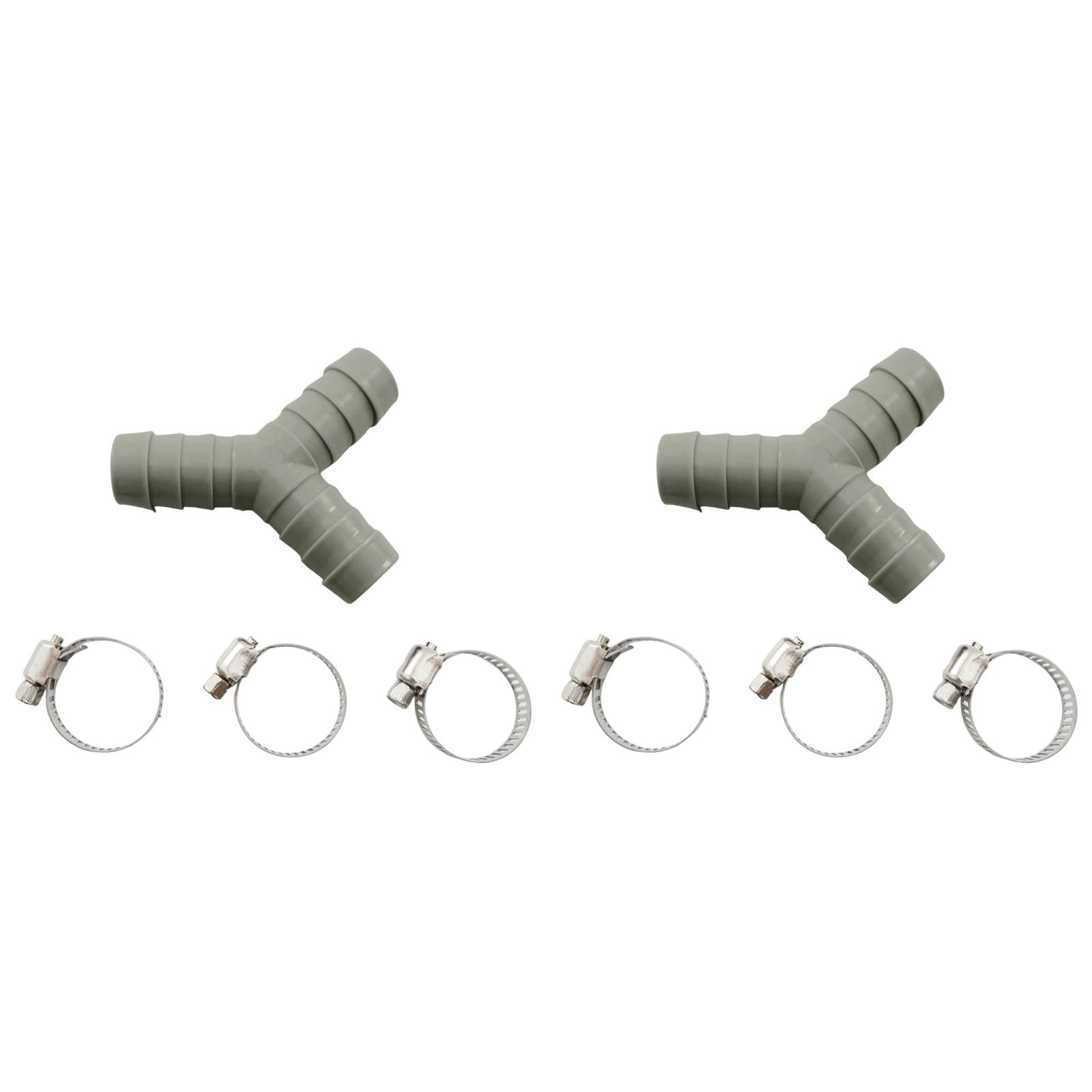 Universal Y-Shaped Drain Hose Splitter - Dual Pack Washing Machine ...