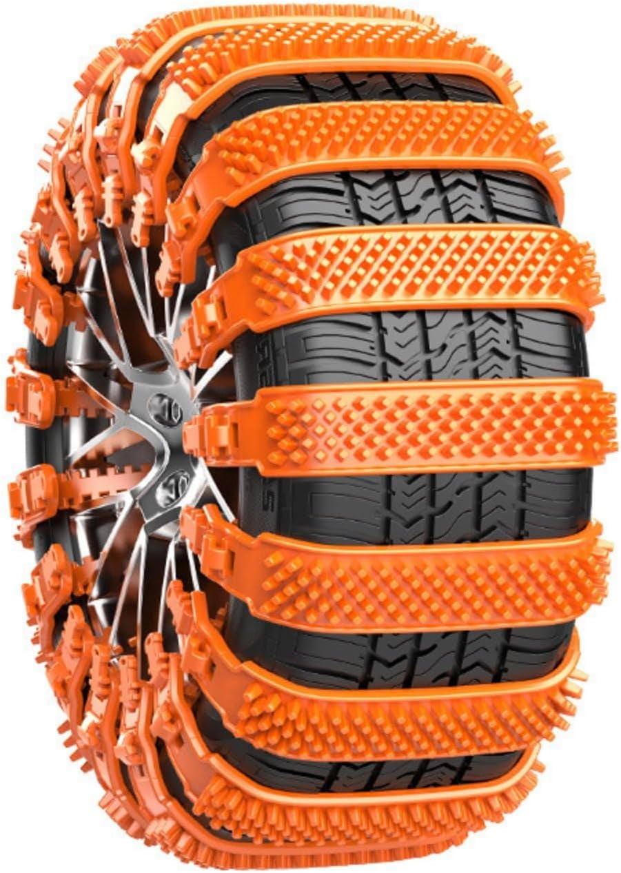 Universal Zip Tie Tire Chains, Reusable Anti Skid Nylon Straps for ...
