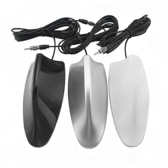 Universal car mounted shark antenna FM/AM connector shark fin radio ...