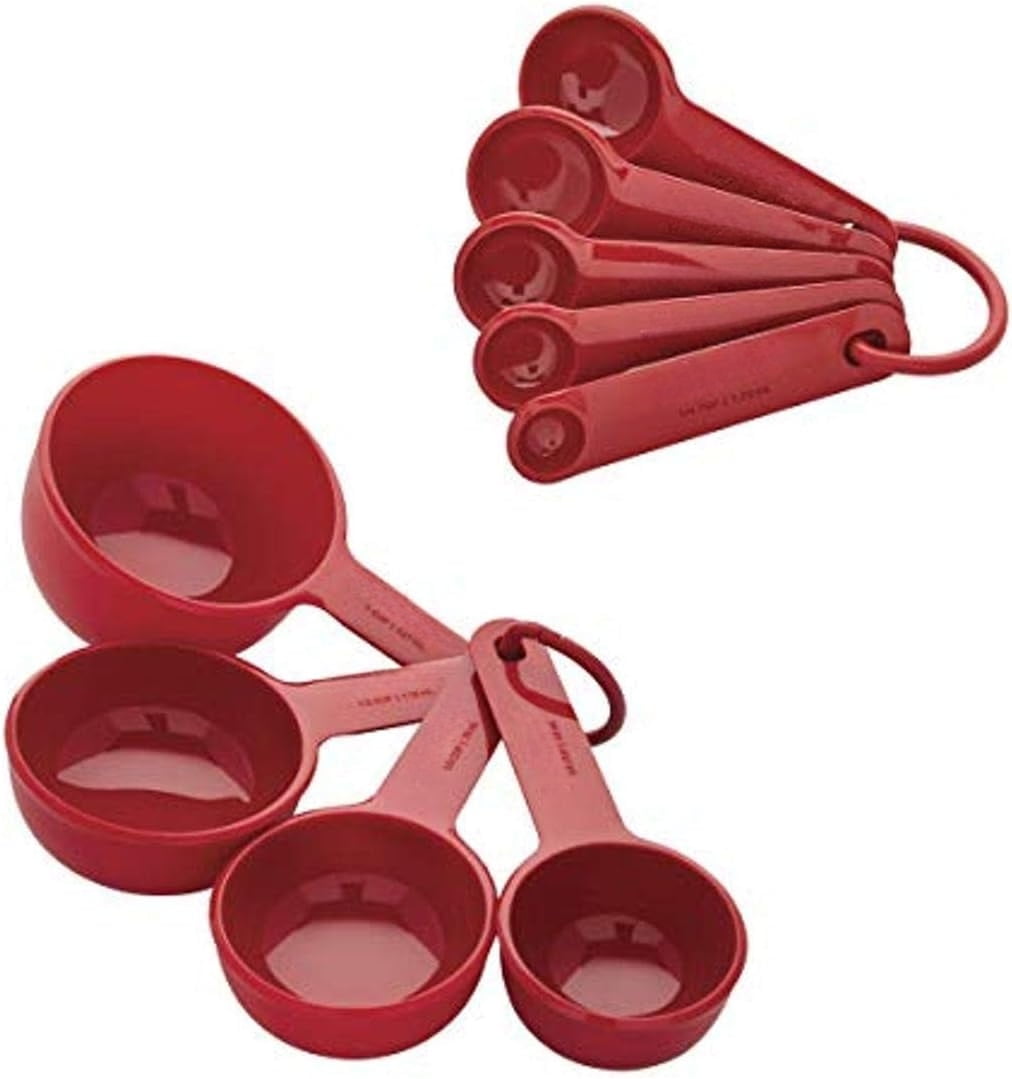 Universal easy to read measuring cup and spoon set, with soft grip ...
