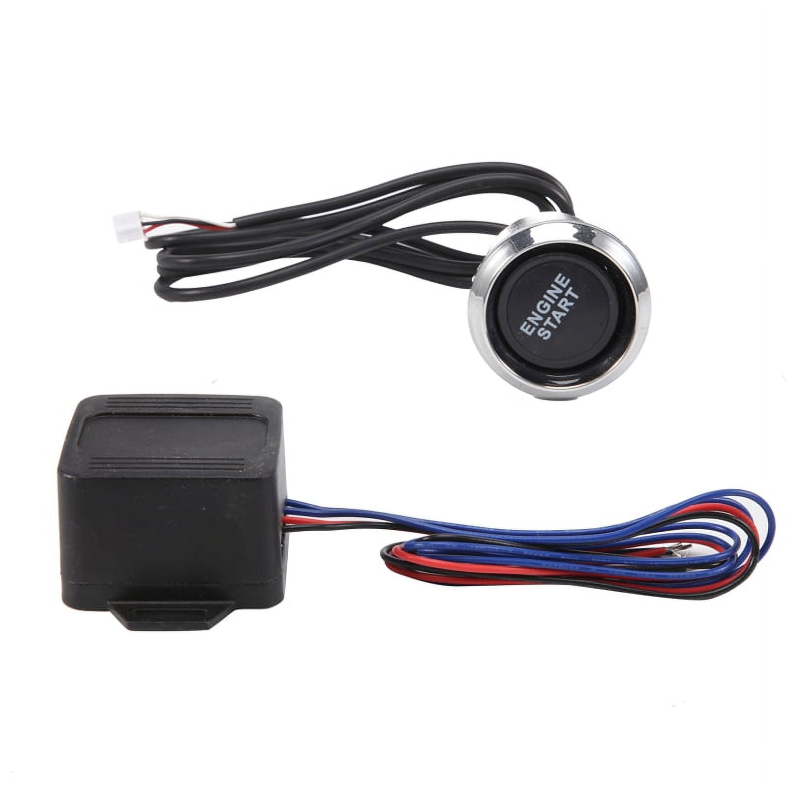 Universal for Car Engine Start Push Button Switch Ignition Kit Blue LED ...