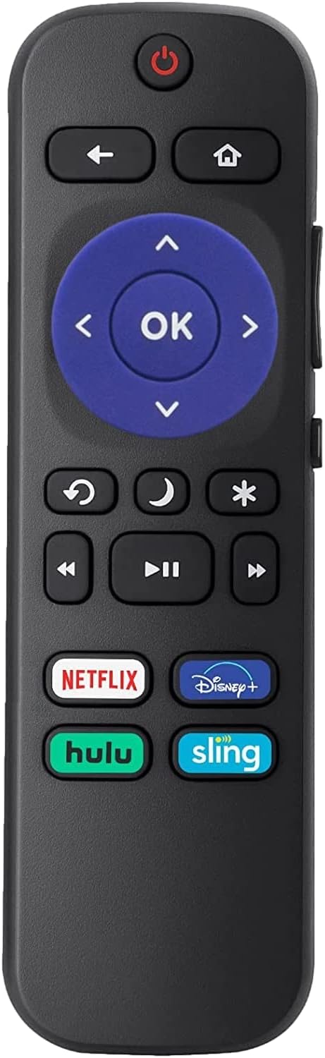 Replacement TCL Remote Netflix/ Disney+/ Apple TV+/ Hulu - Black (Used ...