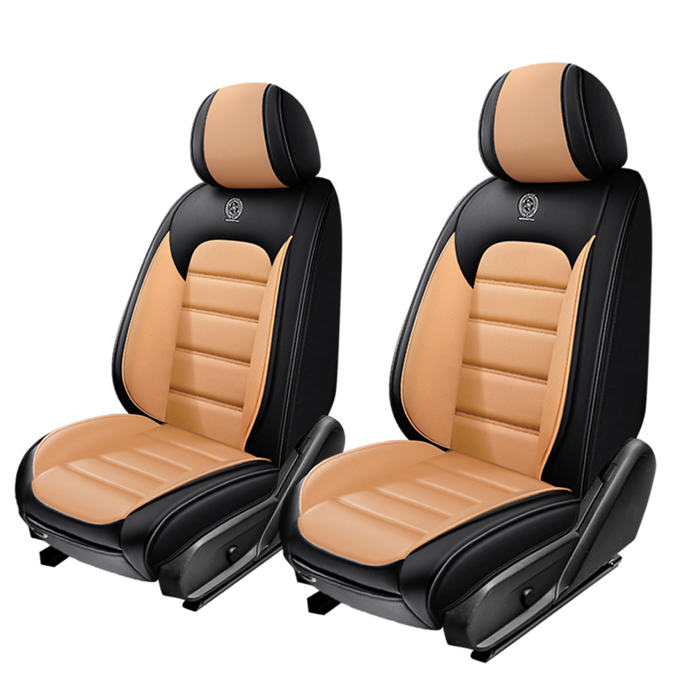 Universal front-row 2-seat car seat covers | Waterproof PU leather ...
