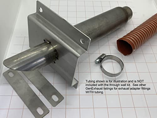 Universal generator exhaust system double layer wall attachment for 1-1 ...
