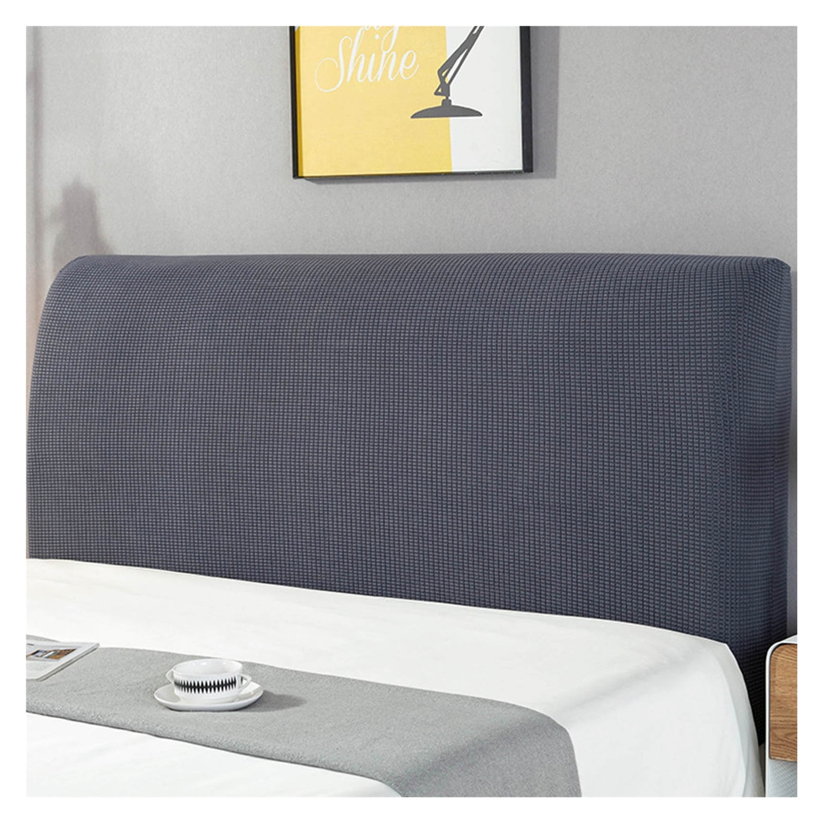 Universal headboard cover, headboard cover for bed, stretch headboard ...