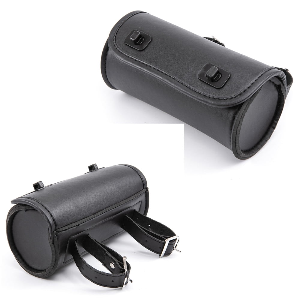 Universal motorcycle tool bag front fork handlebar saddlebag roll ...