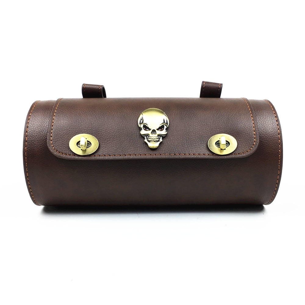 Universal motorcycle tool bag front fork handlebar saddlebag roll ...