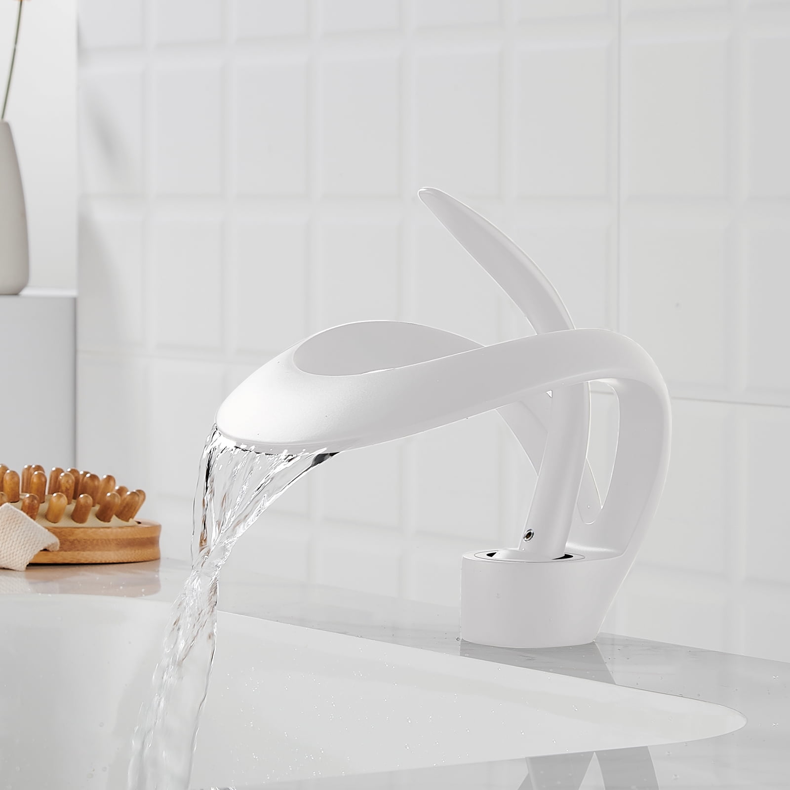 Universal single hole waterfall faucet waterfall faucet waterfall hot ...