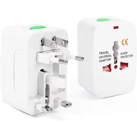 Universal travel adapter, multifunctional universal plug adapter ...