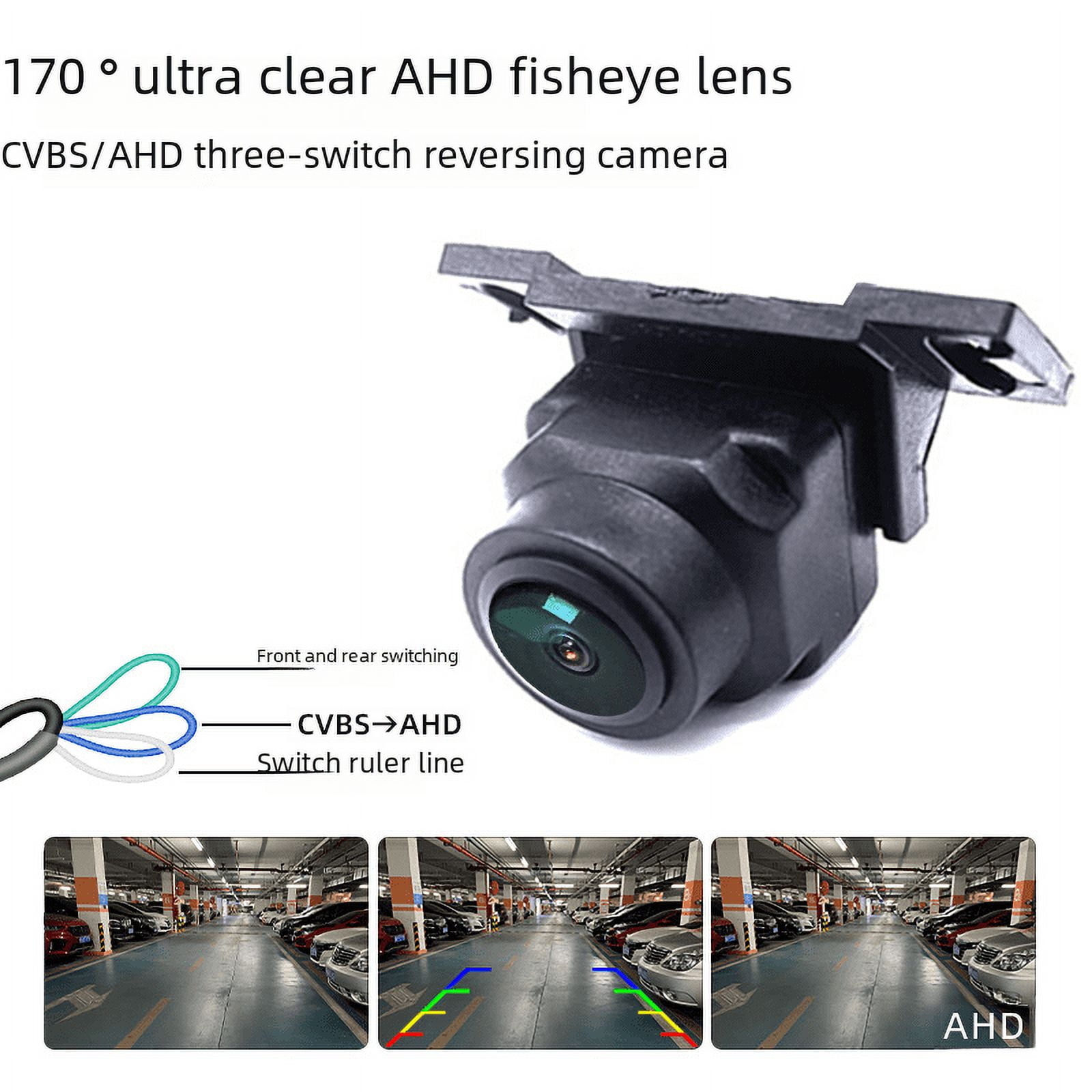 Universal universal car rear view three-switch function AHD CVBS ...