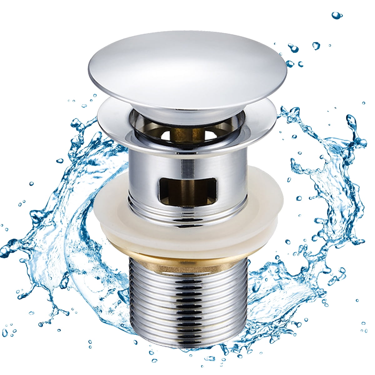 Click Clack Universal Waste Tap Chrome Plated - Walmart.com