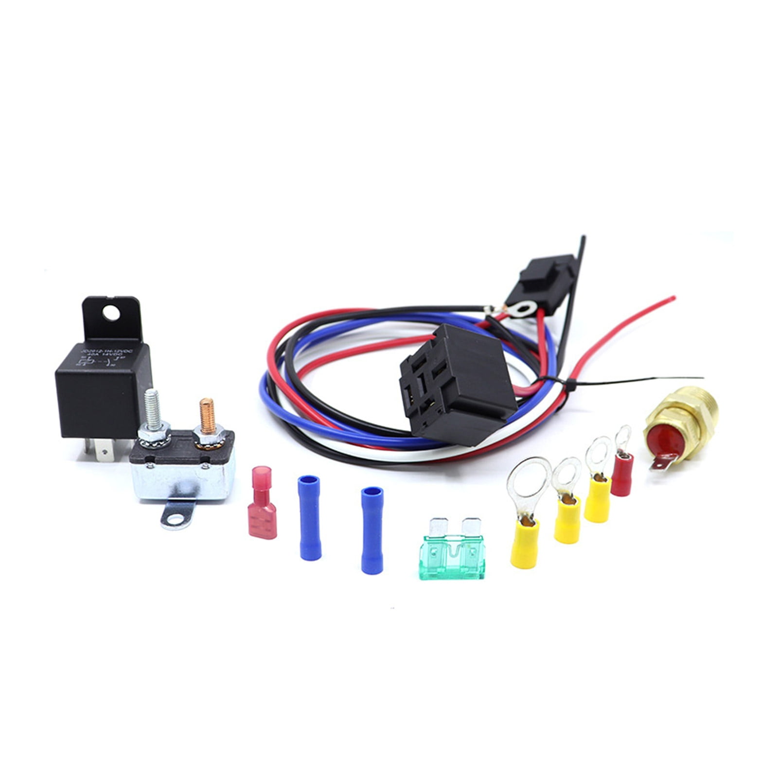 Universally 12V 4 Terminal Grounding Relays For Engine Cooling Fan ...