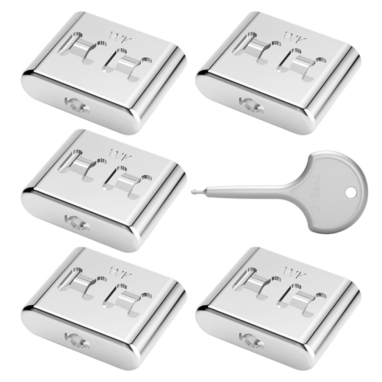 Universally Type C Port Security Lock Stainless Steel Construction USB ...