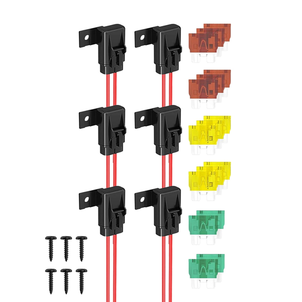 12AWG Inline Fuse Holder with 20 30 40Amp Inline Fuse Holder Vehicle ...