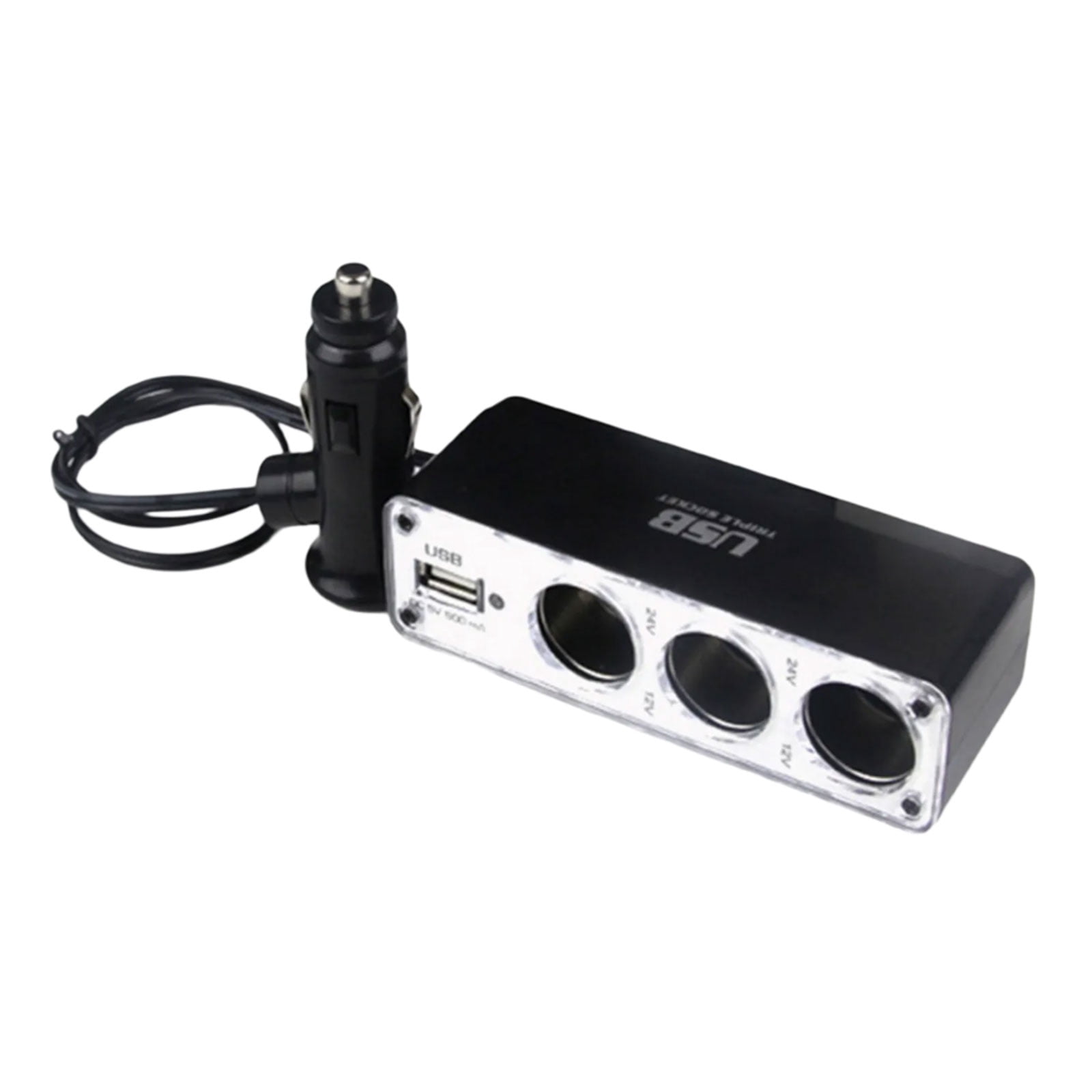 Universals 12V/24V Car Cigarettes Splitter Adapters Expands to 3 ...