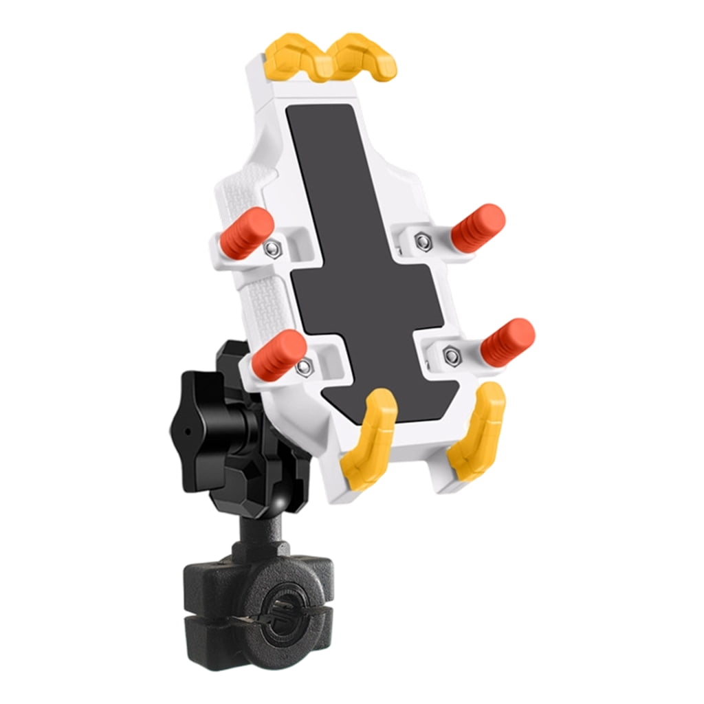 Universals Bike Phone Mount Shock-absorbing Clamp Slip Rotating Bracket ...