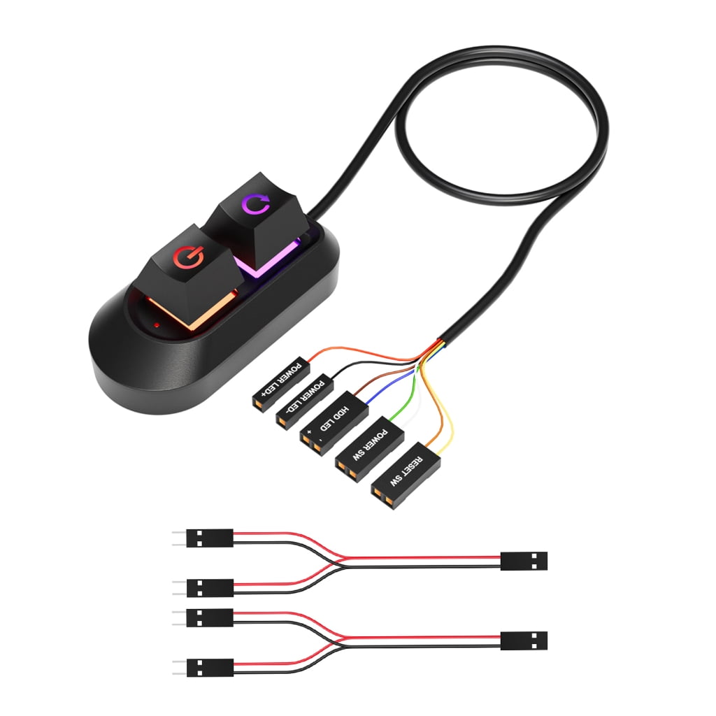 Universals Desktop Computer External Power Control Button With Splitter ...