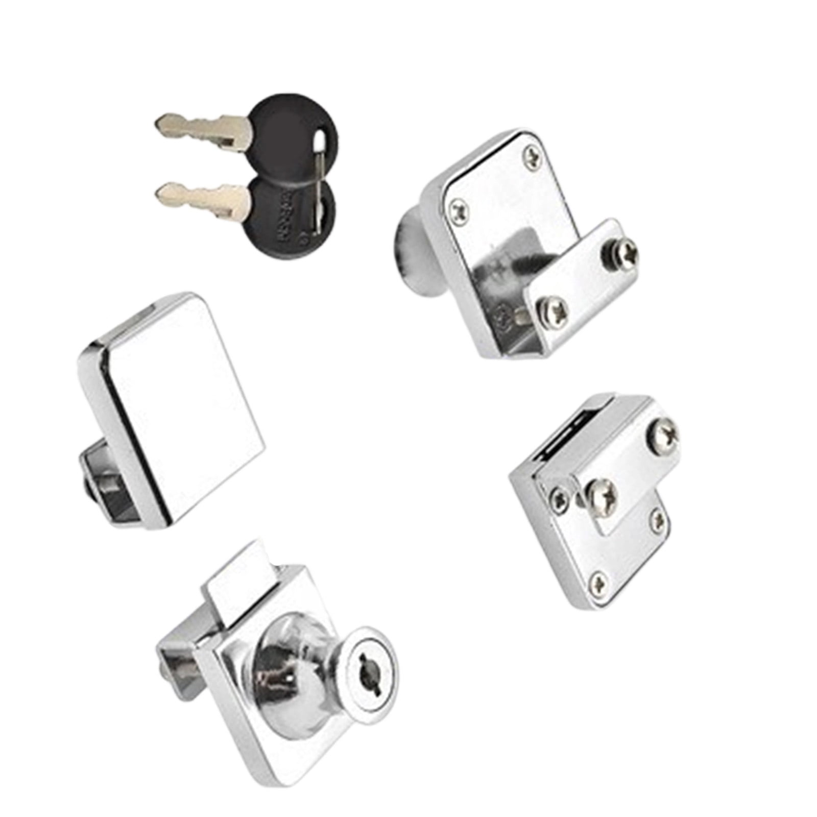 Universals Glass Cabinet Lock Wine Display Case Lock Zincs Alloy Safety ...