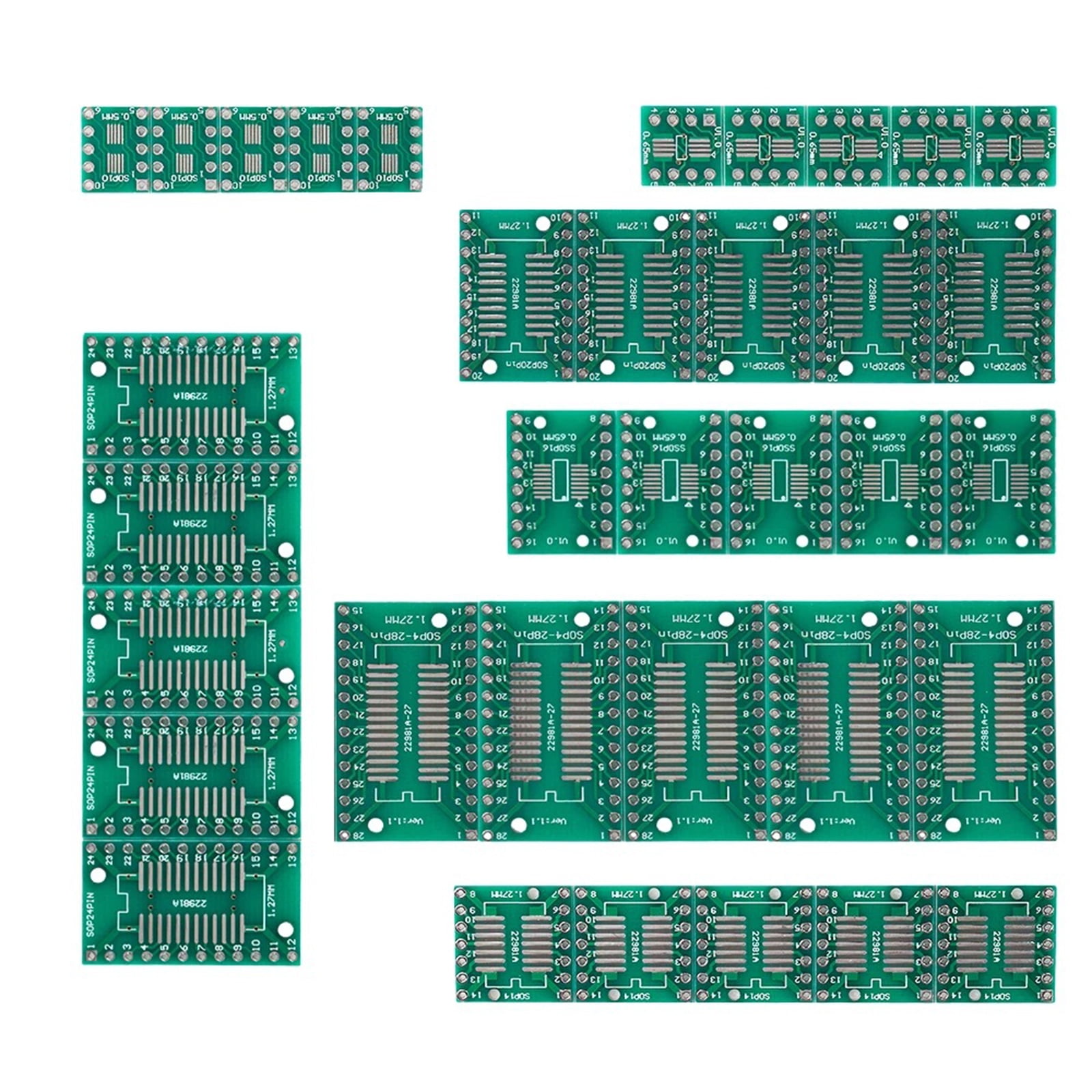Universals IC Adapters Board PCBs For DIP SOP SSOP SMDs To DIP ...