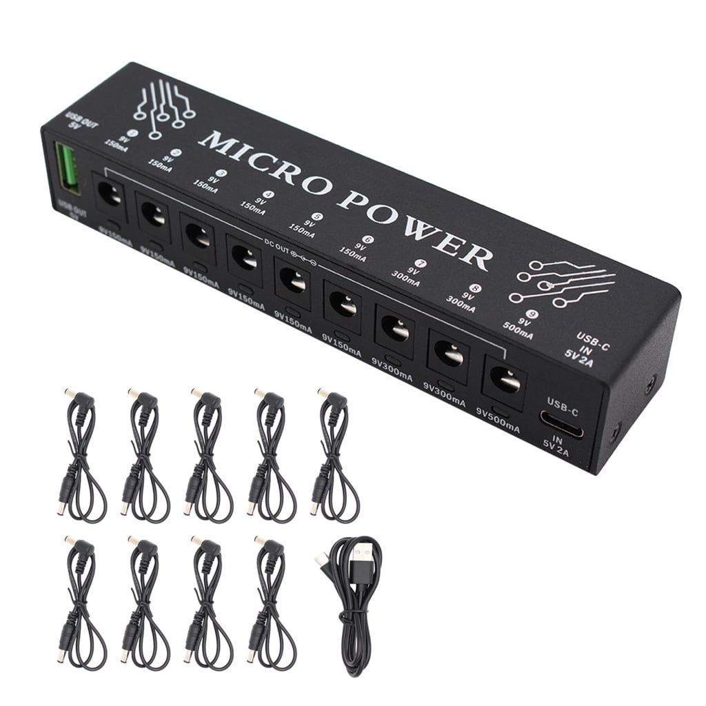 Universals Multiple Output Guitar Pedal Power Supply Light weight ...