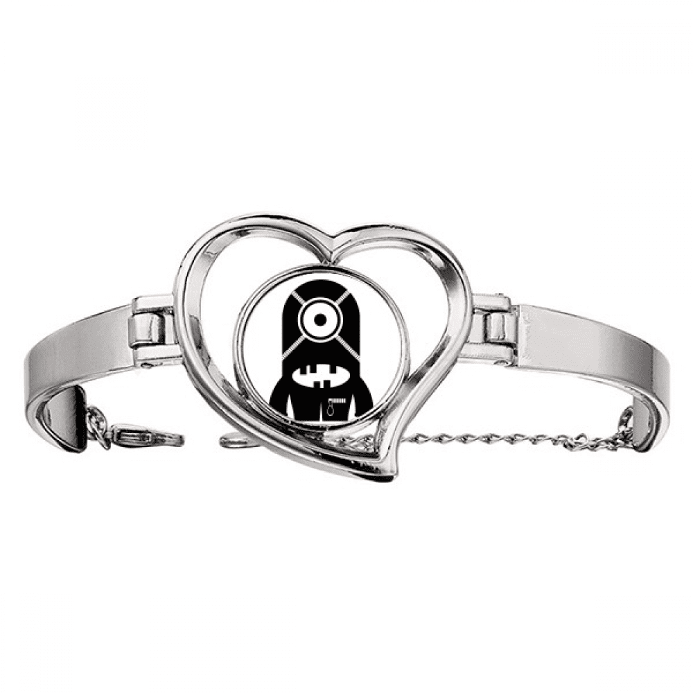 Universe Alien Monster Alien Bracelet Heart Jewelry Wire Bangle ...