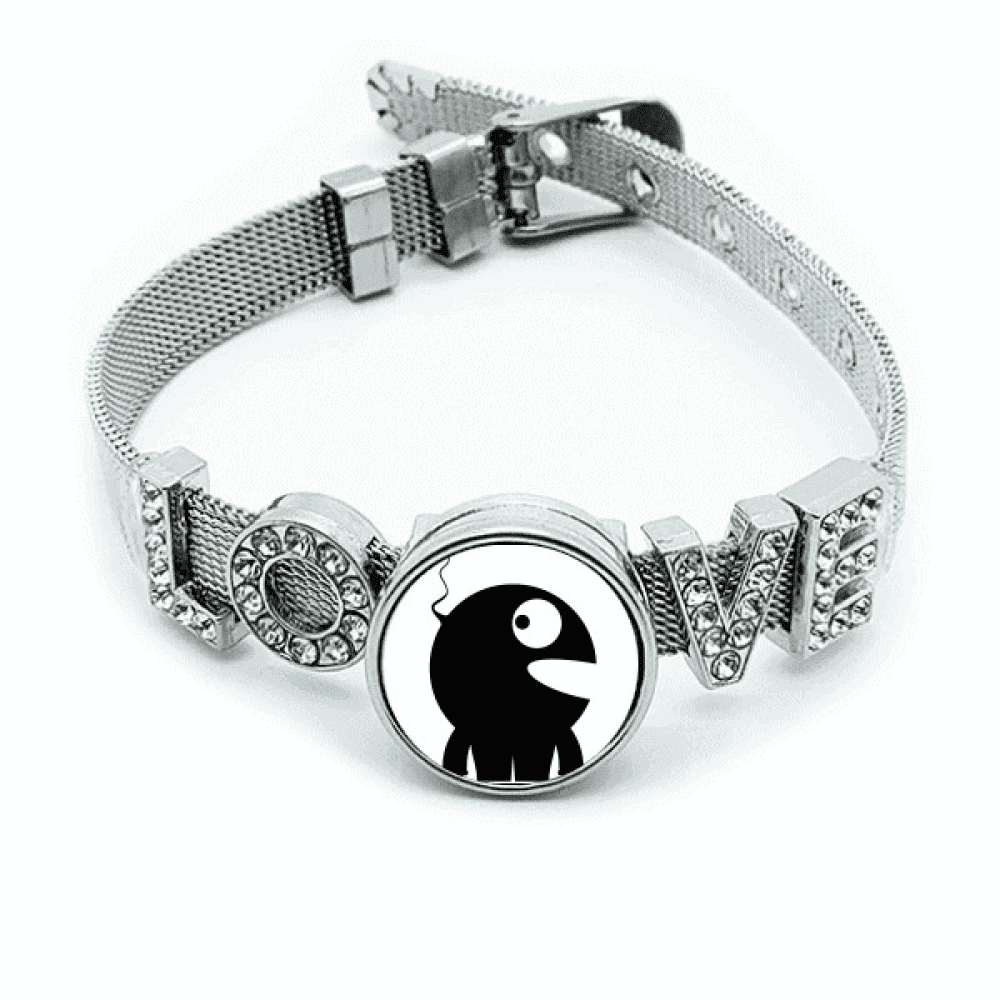 Universe Alien Monster Alien Bracelet Wristband Crystal Love Adjustable ...