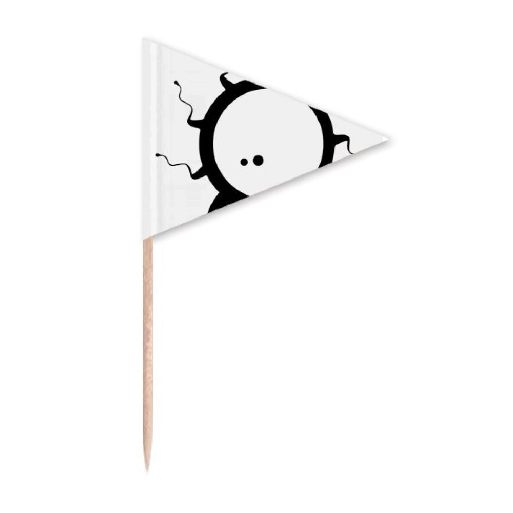 Universe Alien Monster Alien Cyclops Toothpick Triangle Cupcake Toppers ...