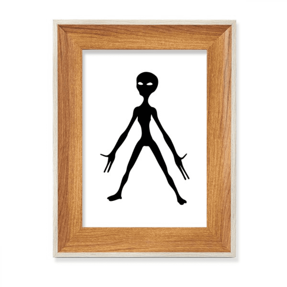 Universe Alien Monster Alien Desktop Wooden Photo Frame Display Picture ...