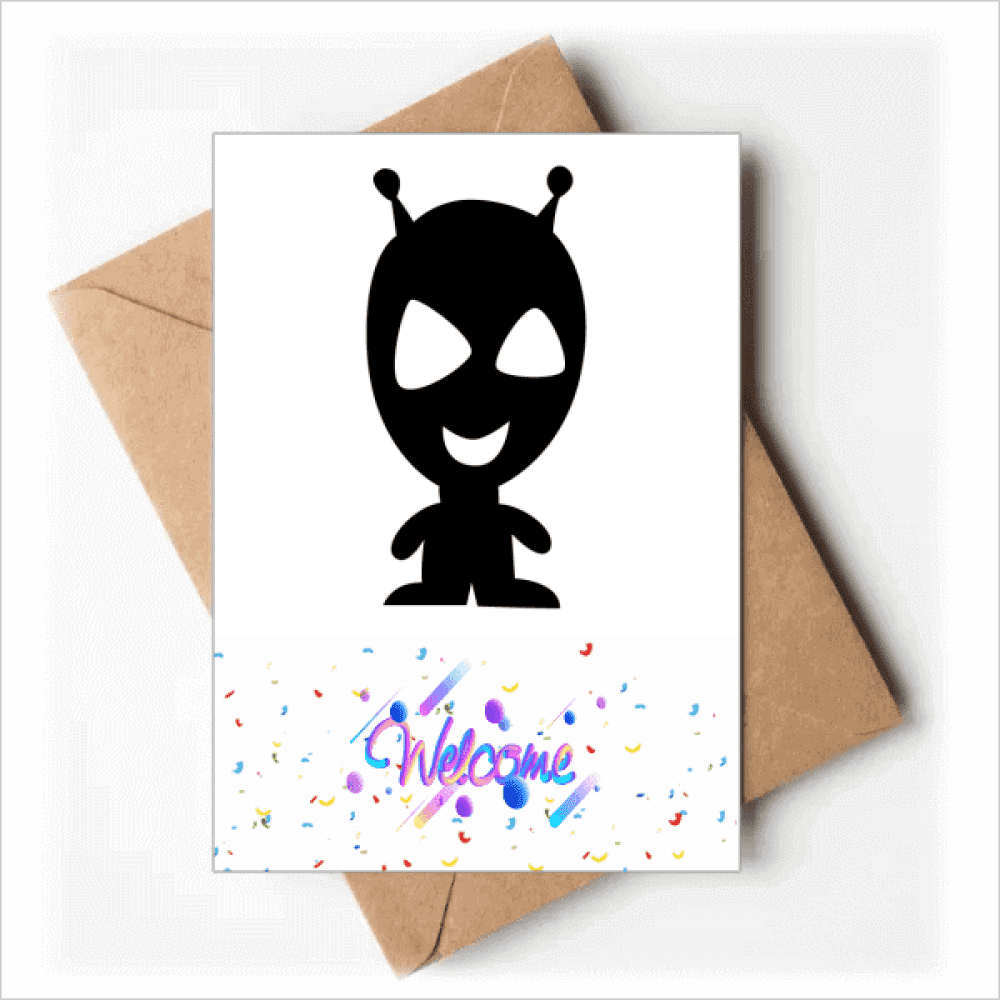 Universe Alien Monster Alien Welcome Back Greeting Cards Envelopes ...
