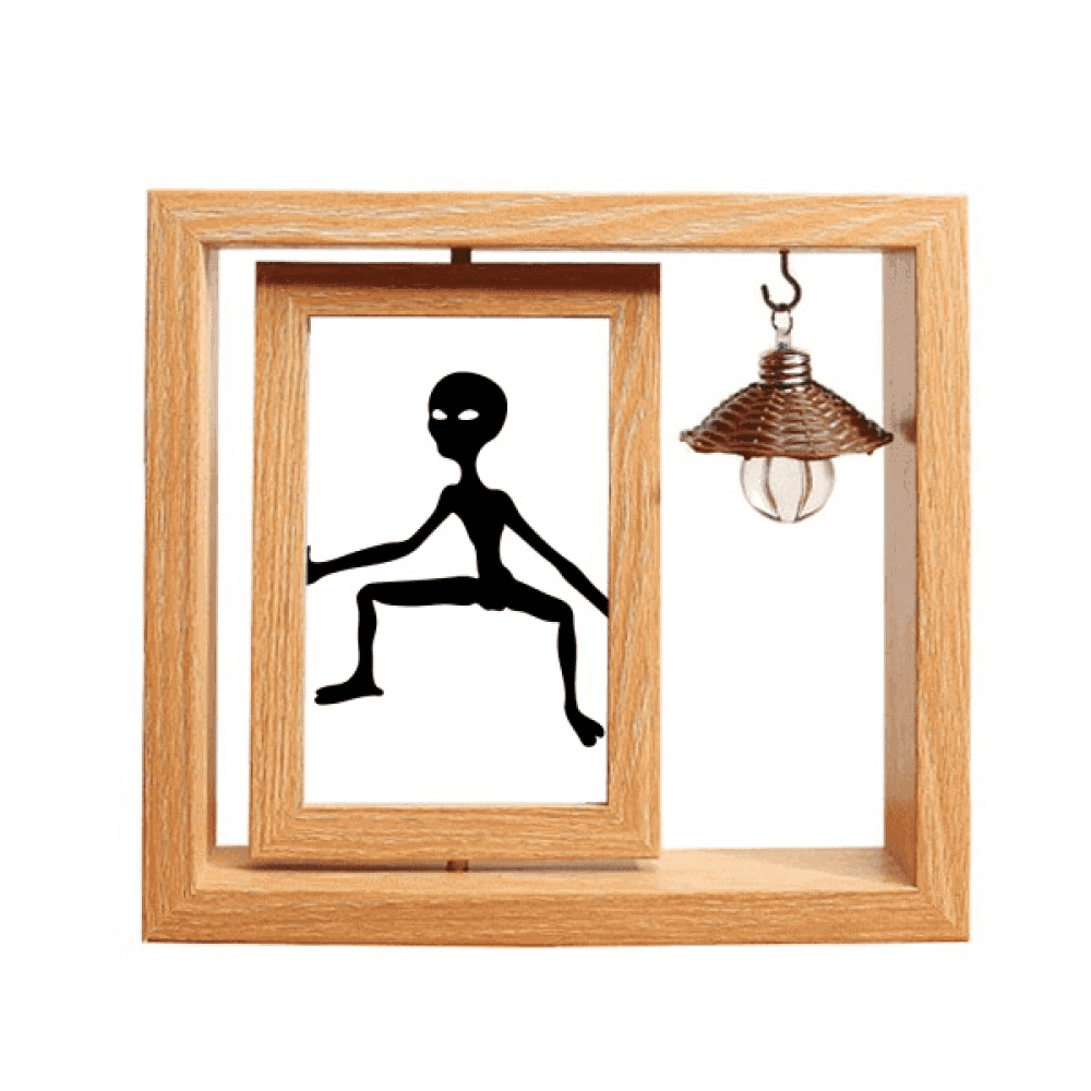 Universe Alien Monster Alien Wooden Rotating Picture Photo Frame 4x6 ...