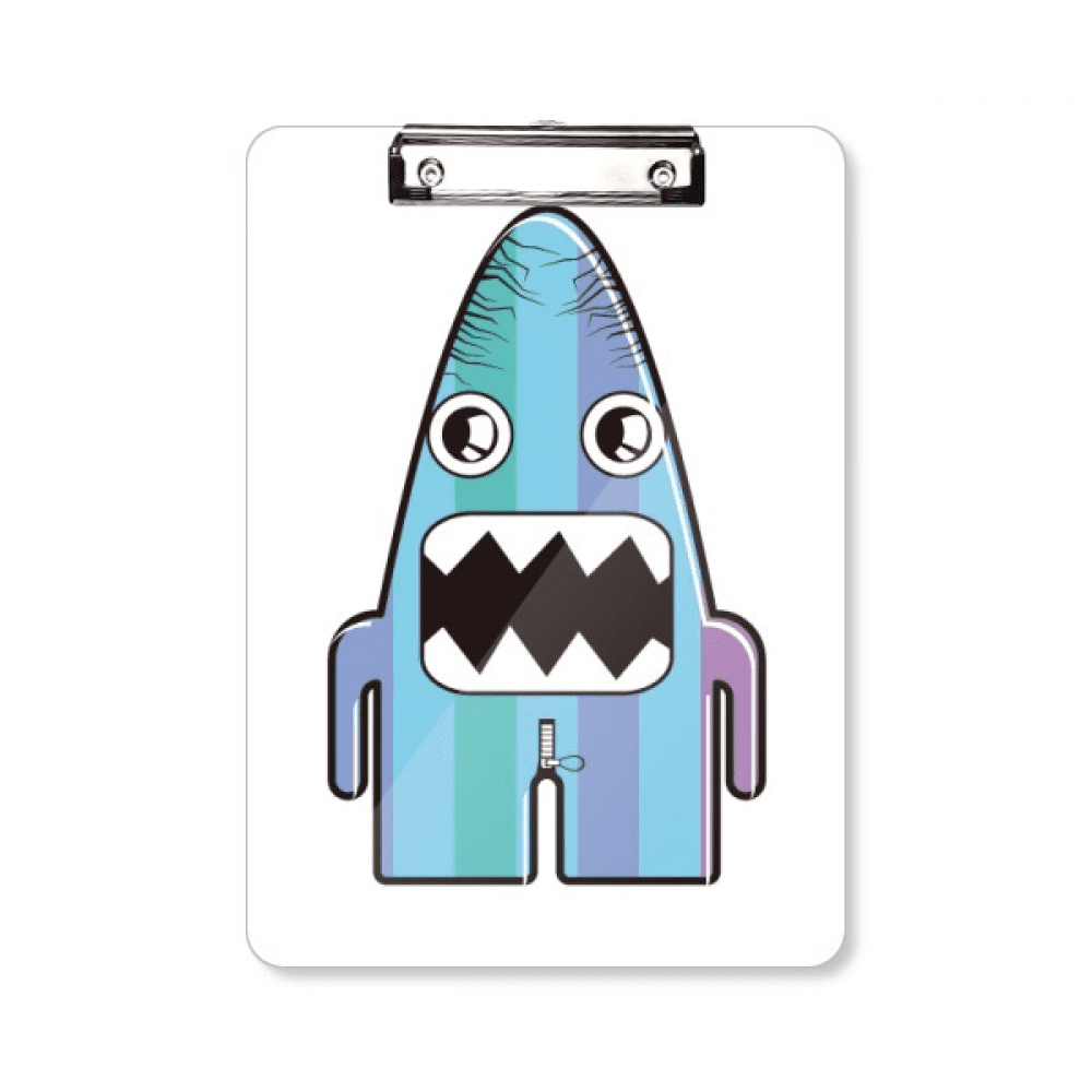 Universe Alien Monster Blue Monster Clipboard Folder Writing Pad ...