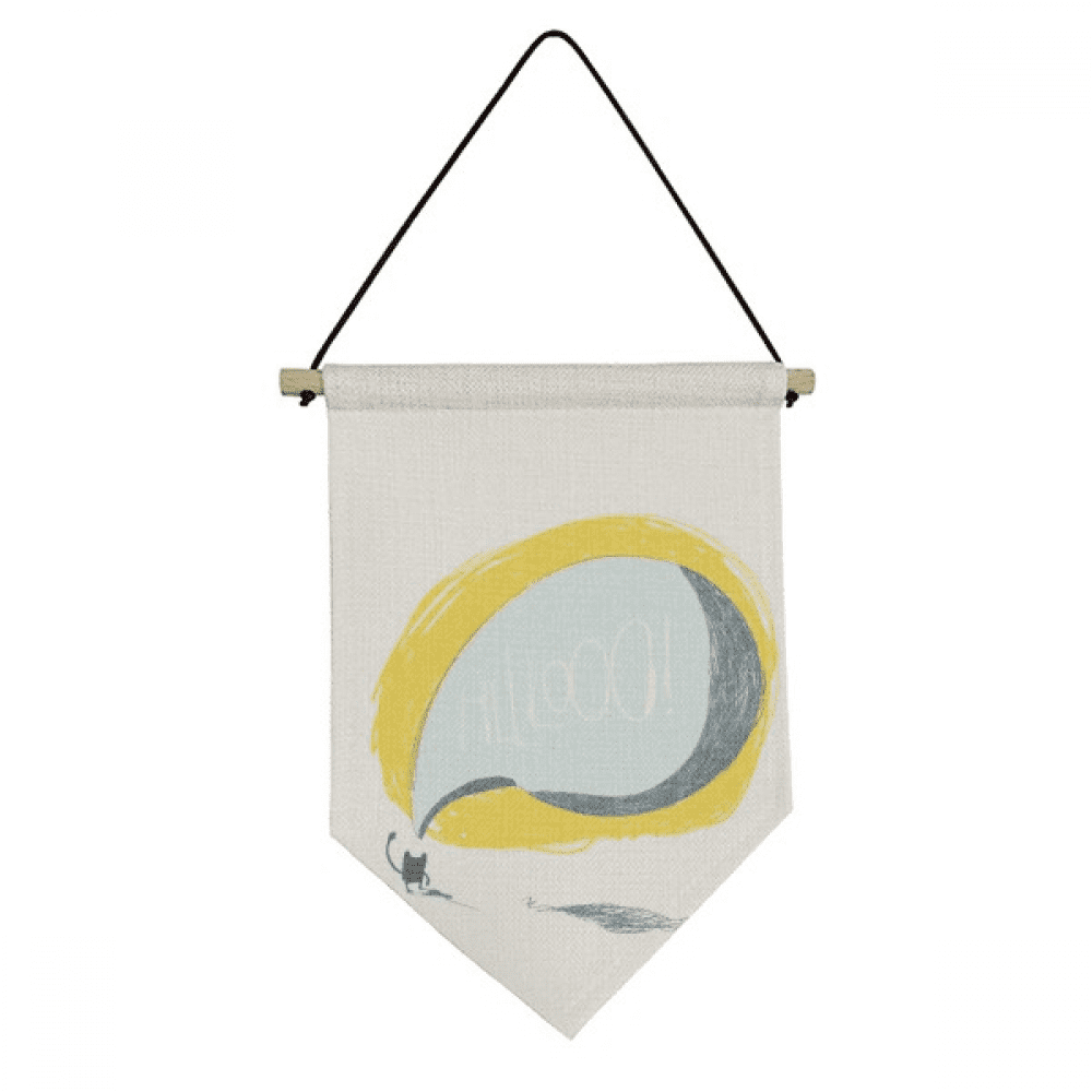 Universe Alien Monster Cat In The Night Canvas Flag Hanging Wall Art ...